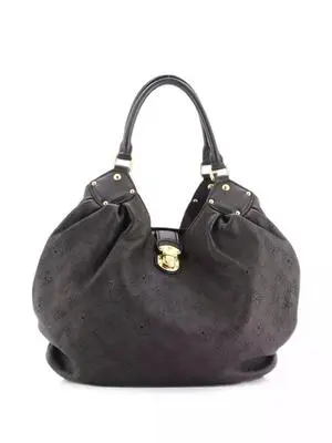 LOUIS VUITTON L Mahina Leather Hobo Bag