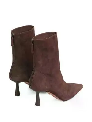AQUAZZURA Pointed-toe Suede Ankle Boots