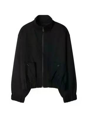 Paul Smith Hopsack Wool Bomber Jacket - Black
