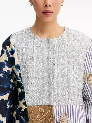Munthe Naime Sequin-embellished Patchwork Jacket