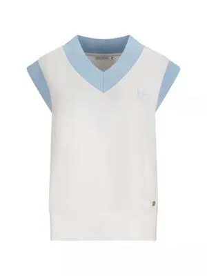 HOUSE OF GRAVITY Spencer Logo-embroidered Top - White