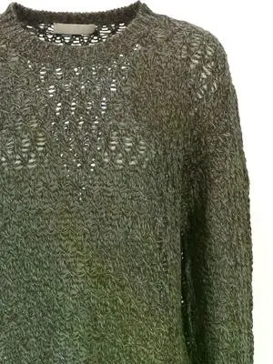 ELEH Open-knit Sequin Embellished Sweater
