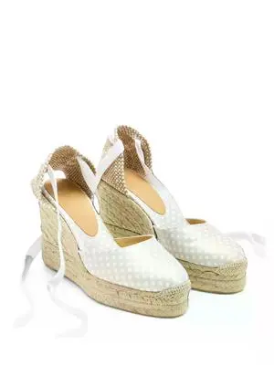 CastaÑer Carina Polka-dot Wedge Espadrilles
