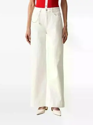 MORGAN Chain-link Wide-leg Jeans