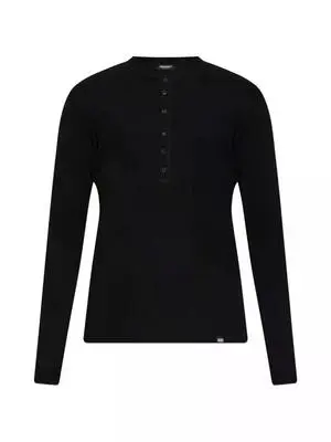 Dsquared2 Ribbed-knit Long-sleeve T-shirt