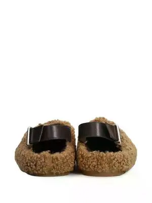 VIC MATIE Shearling-effect Clogs