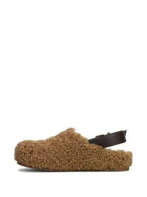 VIC MATIE Shearling-effect Clogs