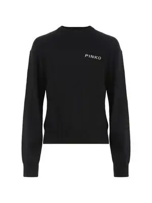 Pinko Love Birds Intarsia-knit Sweater
