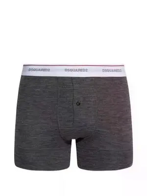 Dsquared2 Logo-waistband Wool Boxers - Grey