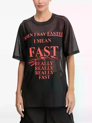 PUMA Slogan-print Mesh T-shirt