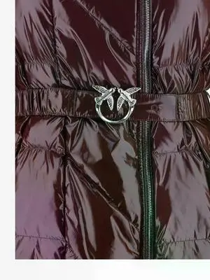 Pinko Love Birds Belted Quilted Coat
