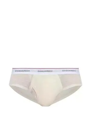 Dsquared2 Logo-waistband Ribbed Briefs