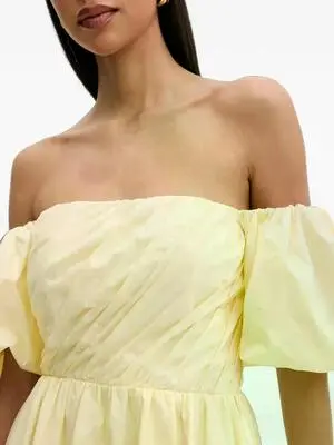 MORGAN Rilou Off-shoulder Draped Mini Dress