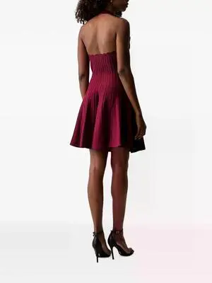 MORGAN Halterneck Ribbed Mini Dress