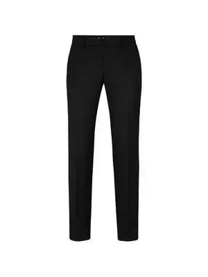 BOSS Pressed-crease Tailored Trousers - Black