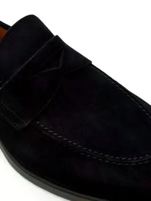 Magnanni Suede Penny Loafers