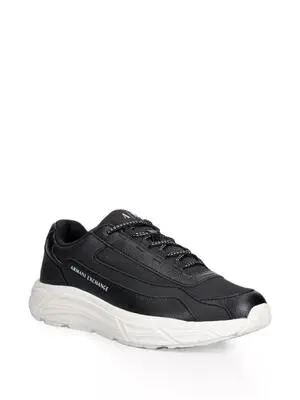Armani Exchange Logo Print Panelled Sneakers