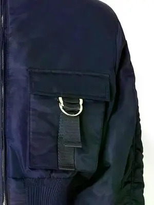 Pinko Short Technical Satin Bomber Jacket