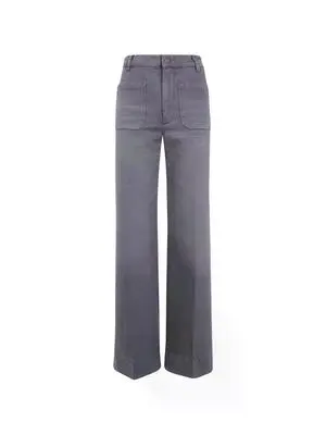 Victoria Beckham Alina Flared Jeans - Grey