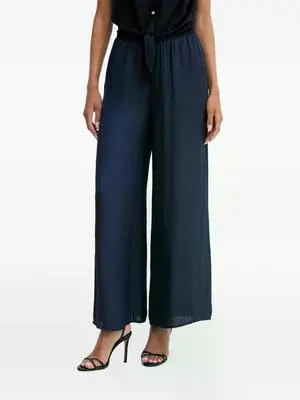 MORGAN Elasticated Palazzo Pants - Blue
