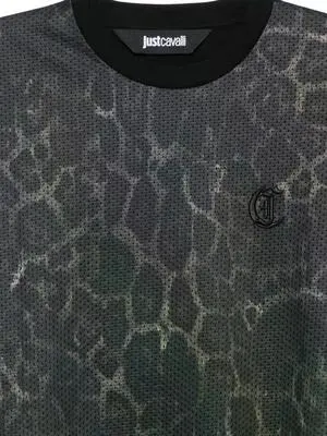 Just Cavalli Animal-print Mesh T-shirt