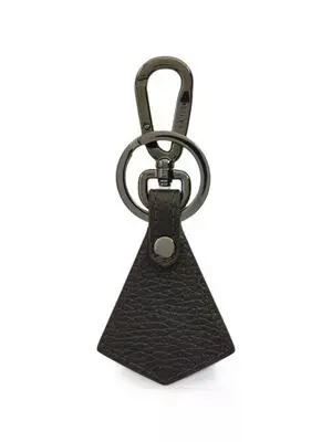 LANCEL Pyramid Grained-leather Keyring