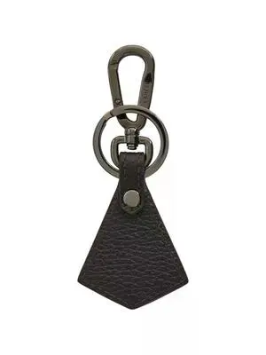 LANCEL Pyramid Grained-leather Keyring