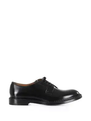 DOUCAL'S Blake Almond-toe Leather Derby Shoes - Black