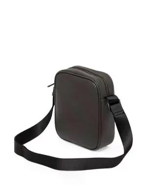 Armani Exchange Logo-plaque Pebbled-effect Messenger Bag
