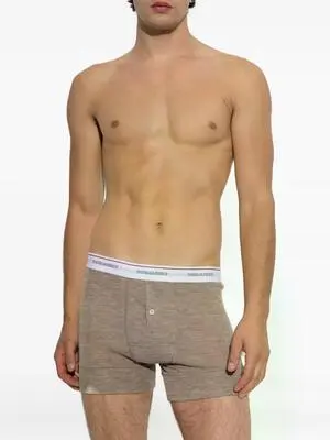 Dsquared2 Logo-waistband Button-detail Boxers