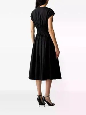 MORGAN Buckle-detail Flared Midi Dress
