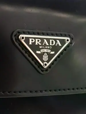 Prada Spazzolato Leather Cleo Flap Shoulder Bag