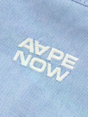 AAPE BY *A BATHING APE Logo-patch Button-down Shirt