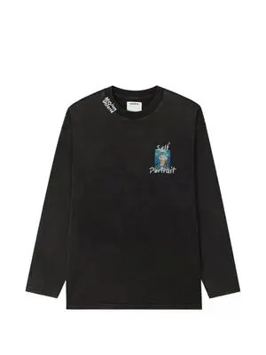 MUSIUM DIV. Portrait-print Long-sleeved T-shirt