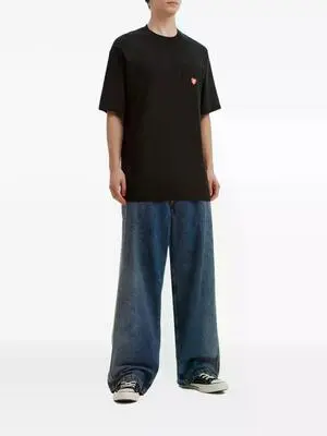 FINGERCROXX Heart-patch Cotton T-shirt