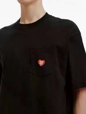 FINGERCROXX Heart-patch Cotton T-shirt