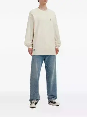 FINGERCROXX Logo-patch Long-sleeve Sweatshirt