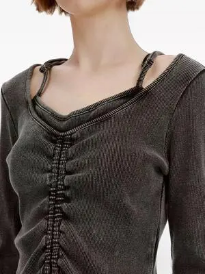 MUSIUM DIV. Ruched Layered-effect Top
