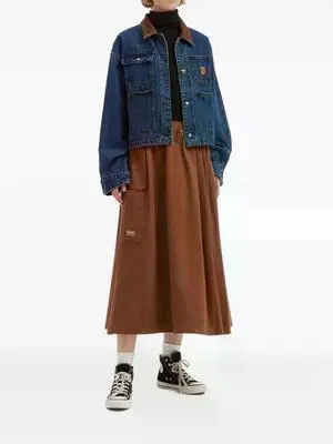 FINGERCROXX Elasticated-waist Midi Skirt