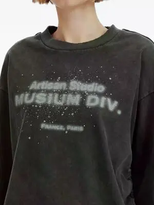 MUSIUM DIV. Logo-print Ruched-side T-shirt