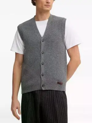 BENETTON Buttoned Knitted Vest