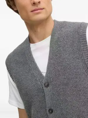 BENETTON Buttoned Knitted Vest