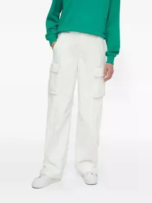 BENETTON Wide-leg Cargo Jeans - White