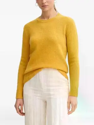 BENETTON Ribbed Knitted Sweater - Yellow