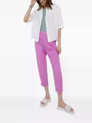 BENETTON Short Sleeve Shirt With Classic Collar - Silver