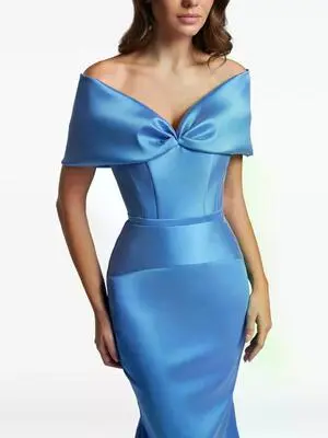 CRISTALLINI Chateau Off-shoulder Maxi Gown