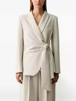 FRACOMINA Wrap-style Side-tie Blazer