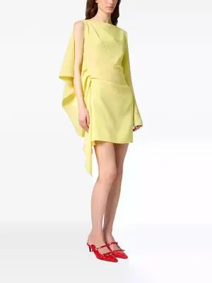 MSGM Asymmetrical Draped Mini Dress