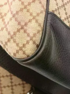 Gucci Gg Canvas Web Boston Bag