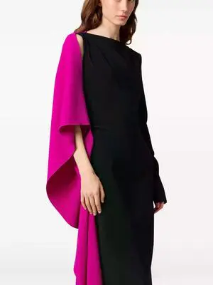 MSGM Asymmetrical Draped Midi Dress